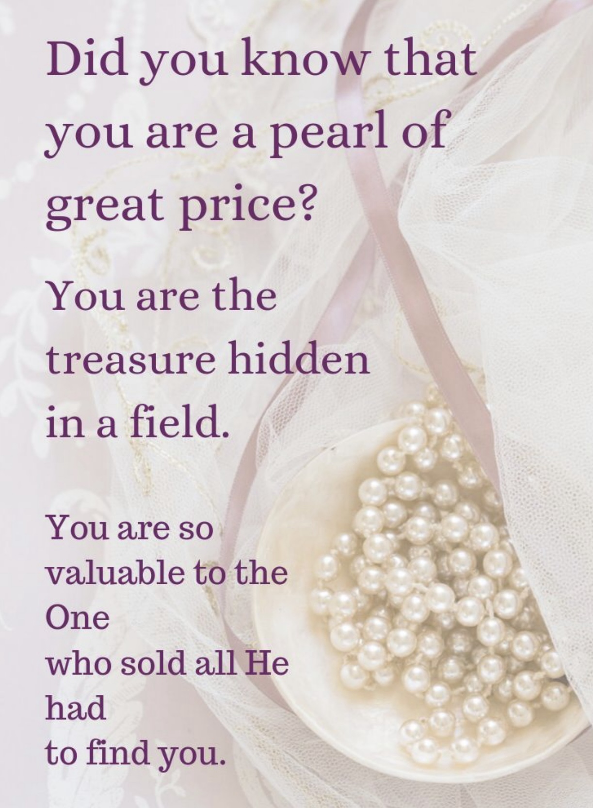 The Priceless Pearl – theencouragingword